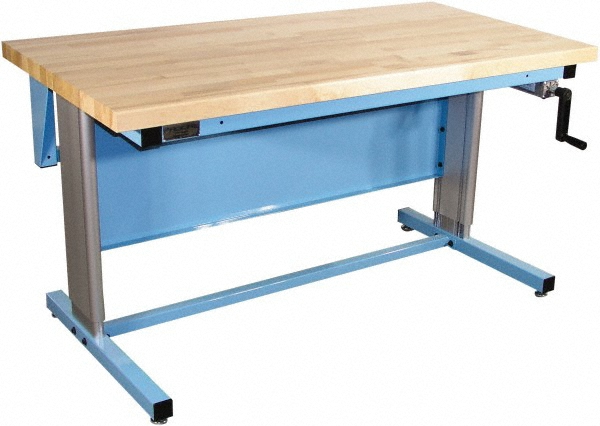 Proline - Work Bench: 72" Wide, 30" Deep, 30 to 42" High, Painted ...
