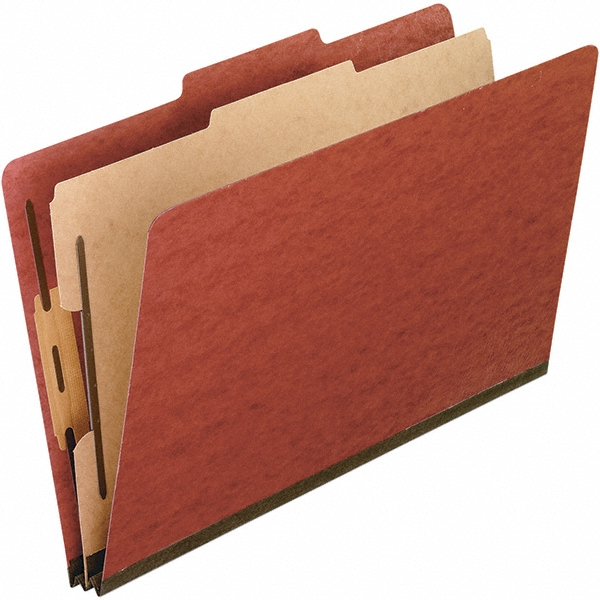 Pendaflex - Classification Folder: Letter, Red, 10/Pack | MSC Direct