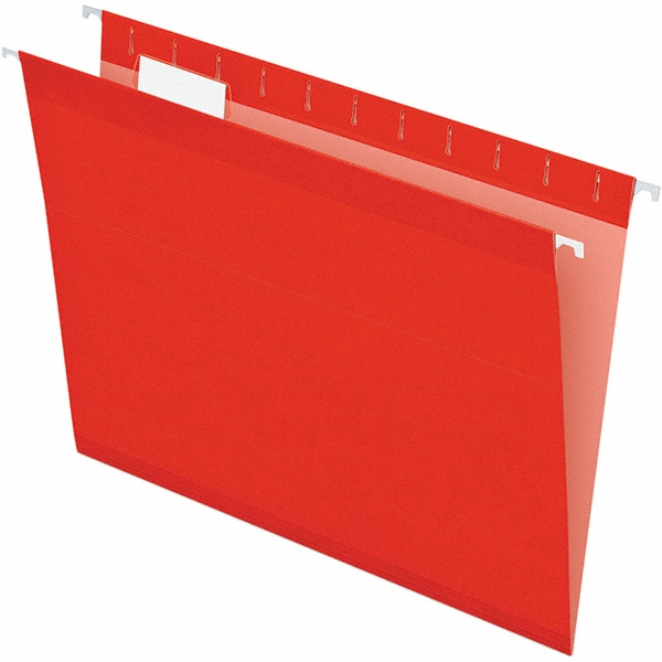 Pendaflex - Hanging File Folder: Letter, Red, 25/Pack | MSC Direct