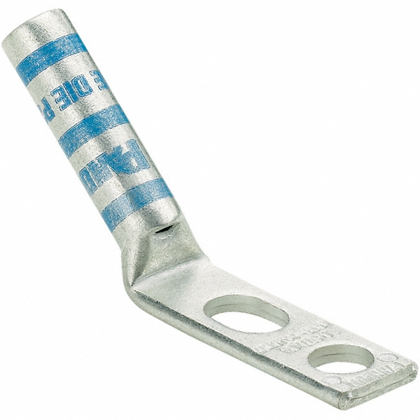 Panduit - 45 ° Angle Ring Terminal: Non-Insulated, 6 AWG, Compression ...