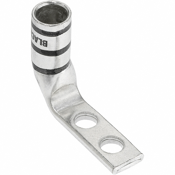 Panduit - Right Angle Ring Terminal: Non-Insulated, 2 AWG, Compression ...