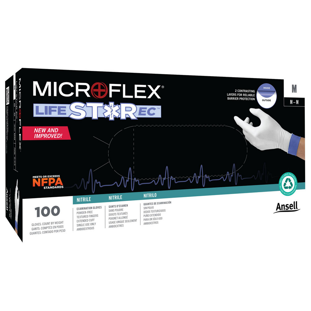 Ansell - Disposable Glove: Size 3X-Large, 5.5 mil, Nitrile, Medical ...