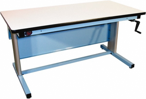 Proline - Work Table: 60" Wide, 30" Deep, 30 to 42" High, Painted ...
