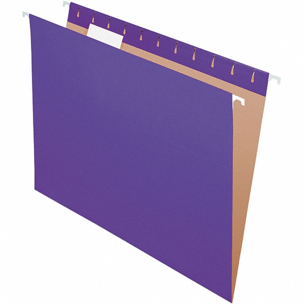Pendaflex - Hanging File Folder: Letter, Violet, 25/Pack | MSC Direct