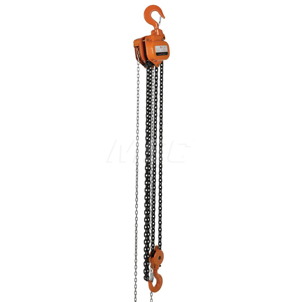 Vestil - 10,000 Lb Capacity, 10' Lift Height, Chain Manual Hoist ...