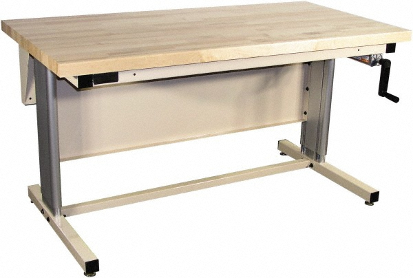 Proline - Work Table: 72" Wide, 30" Deep, 30 to 42" High, Painted ...