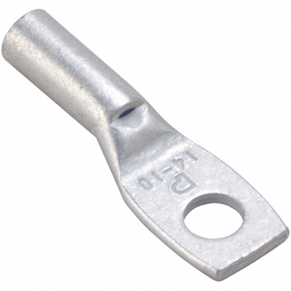 Panduit - Right Angle Ring Terminal: Non-Insulated, 10 AWG, Compression ...