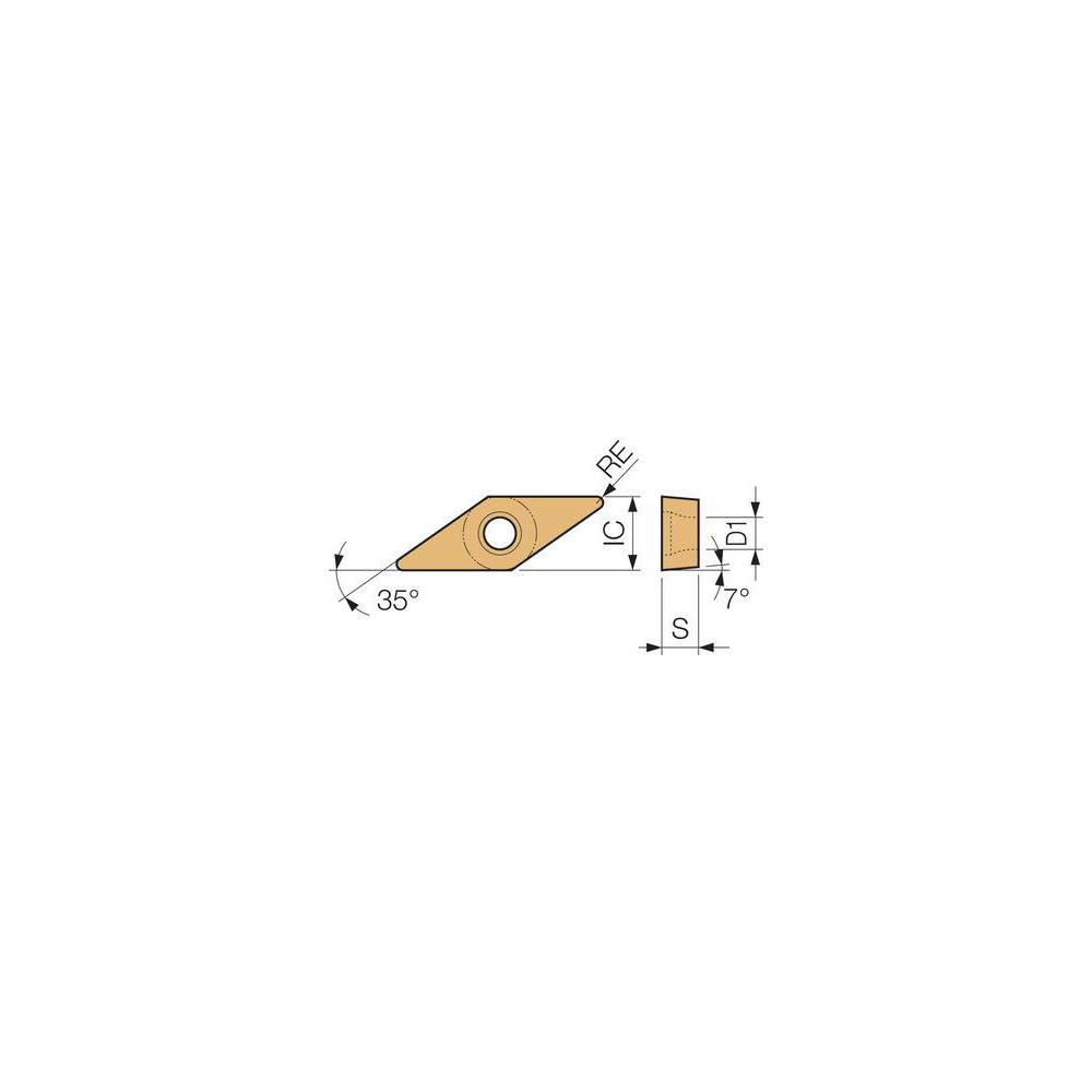 Kyocera - Turning Insert: VCGT331AH PDL025, Carbide | MSC Direct
