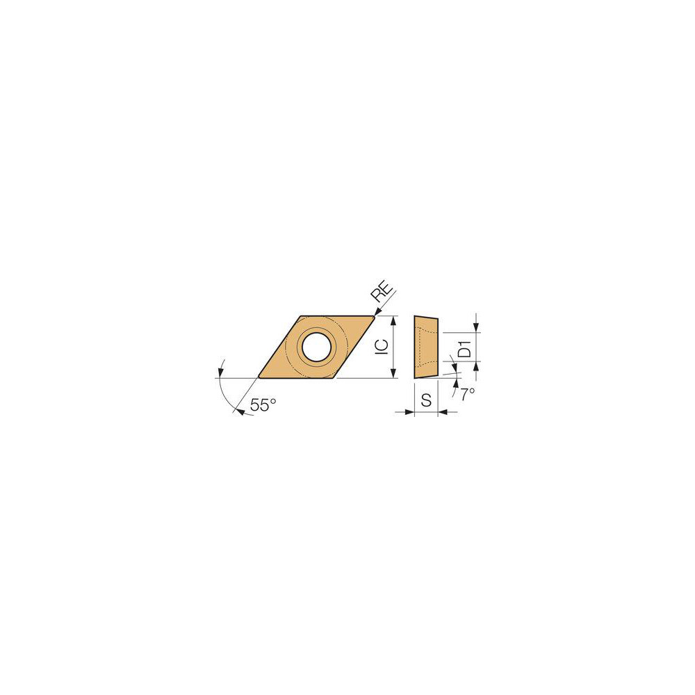 Kyocera - Turning Insert: DCGT32502MFPSK PDL025, Carbide | MSC Direct