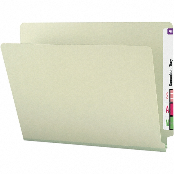 SMEAD - File Folders with End Tab: Letter, Gray & Green, 25/Pack | MSC ...