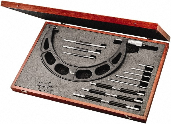 Starrett - Mechanical Interchangeable Anvil Micrometer: 150 to 300 mm ...