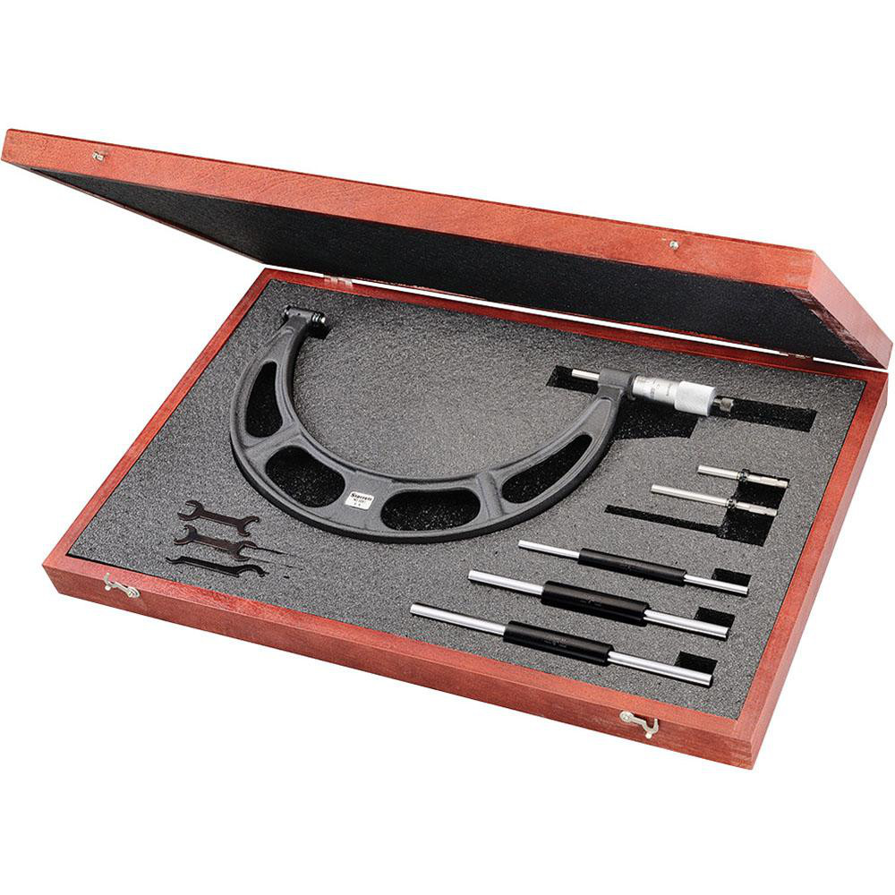 Starrett - Mechanical Interchangeable Anvil Micrometer: 6 to 9" Range ...