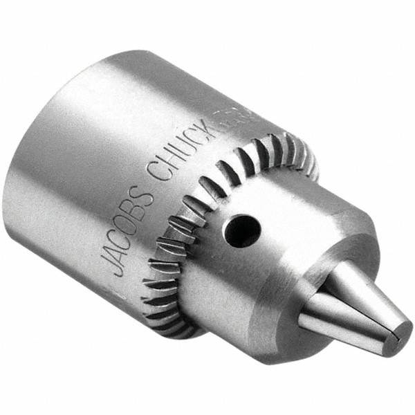 Jacobs - Drill Chuck: 1/32 to 1/4" Capacity, Tapered Mount, JT1 | MSC ...