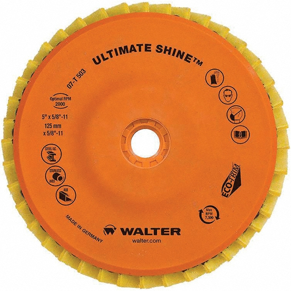 WALTER Surface Technologies - Flap Disc: 4-1/2" Dia, Aluminum Oxide ...
