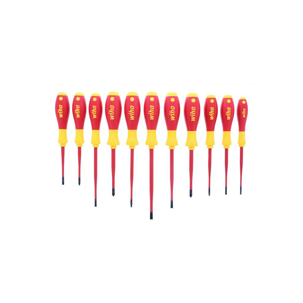 Wiha - Screwdriver Set: 8 Pc, Phillips, Slotted, Square & Terminal Xeno ...