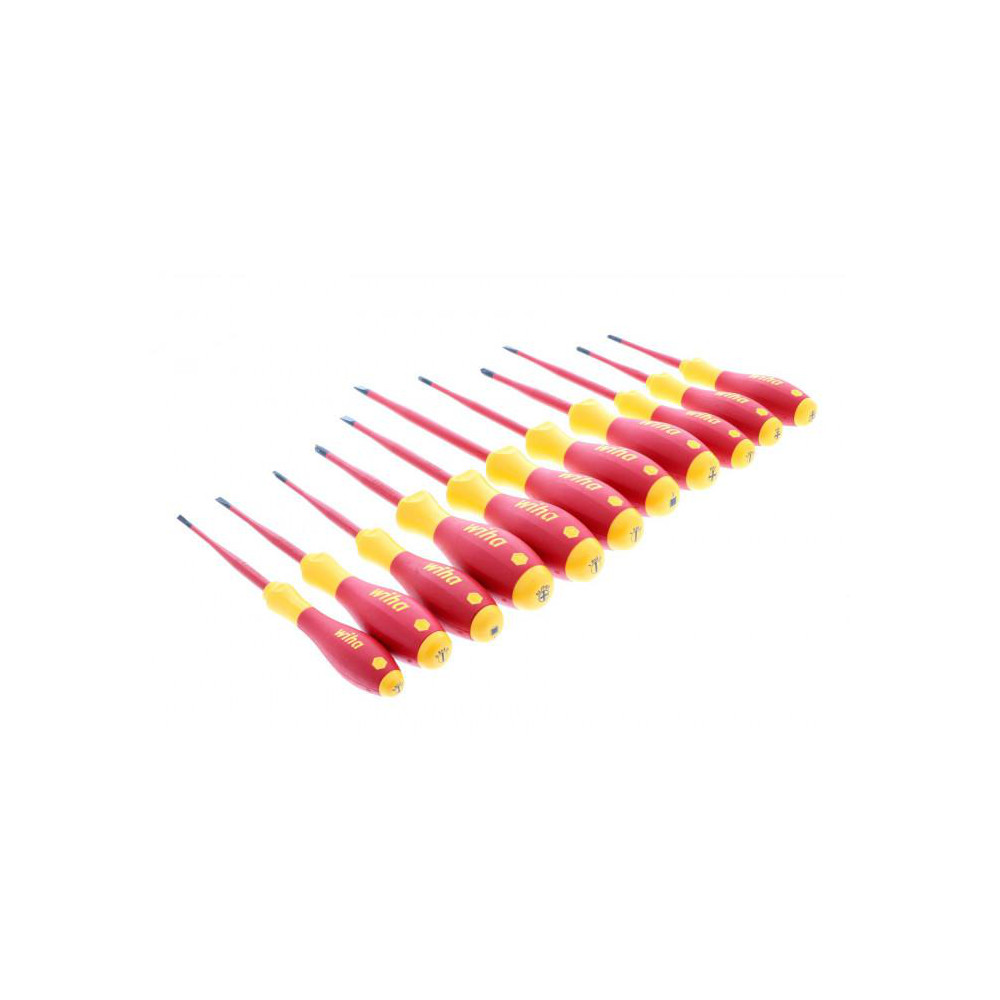 Wiha - Screwdriver Set: 8 Pc, Phillips, Slotted, Square & Terminal Xeno ...