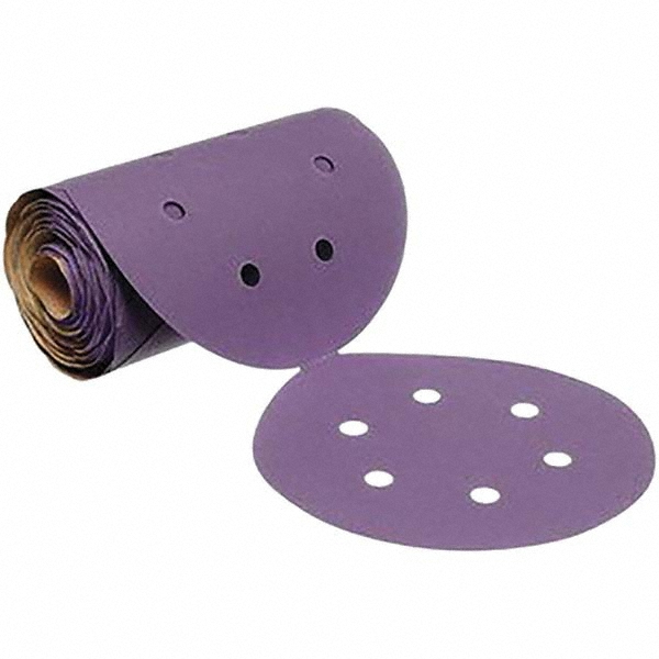 3M - 6" Dia PSA Disc Roll: 240 Grit, Premium Ceramic Alumina | MSC Direct