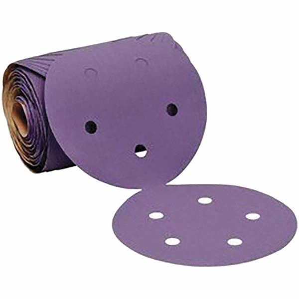 3M - 5" Dia PSA Disc Roll: 320 Grit, Premium Ceramic Alumina | MSC Direct
