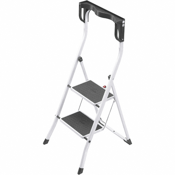 Hailo - 2 Step Steel Foldable Step Ladder: Type IA 330 lb Capacity ...