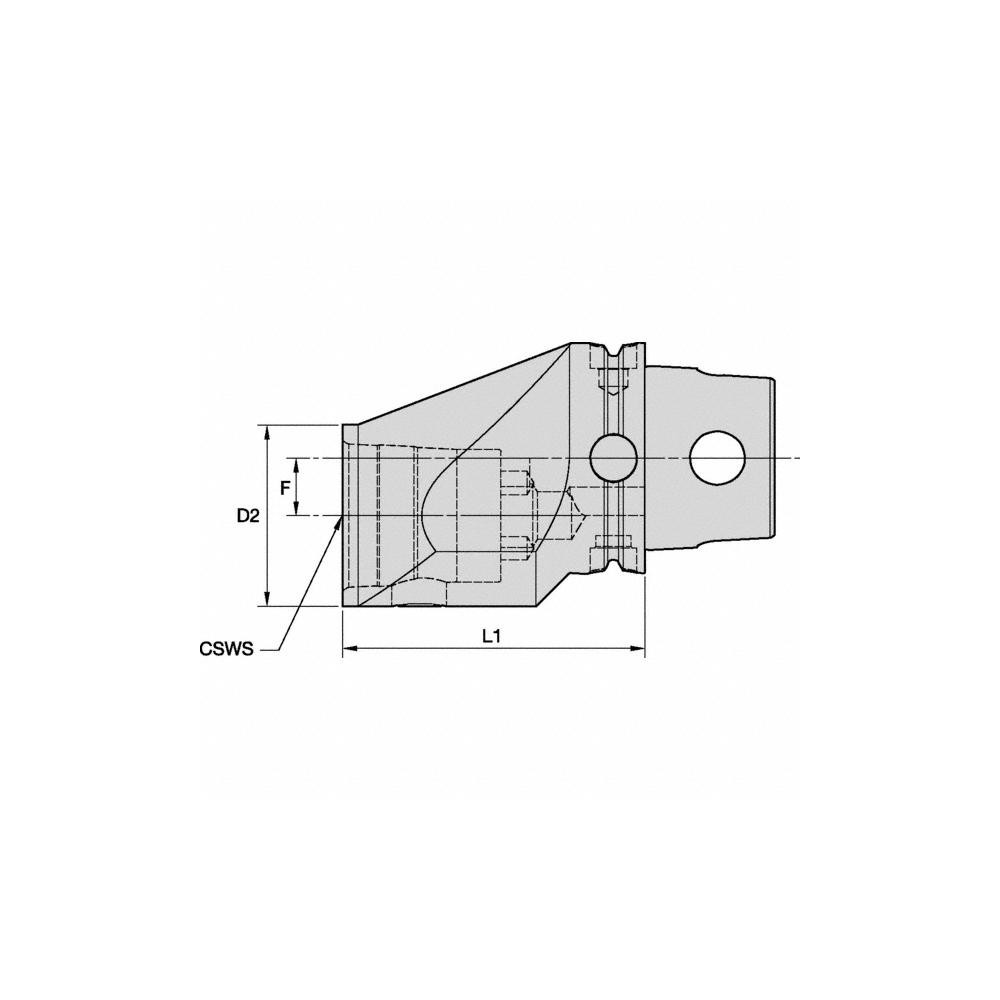 Kennametal - KM80TS to KM63 Offset Reducing Adapter | MSC Direct