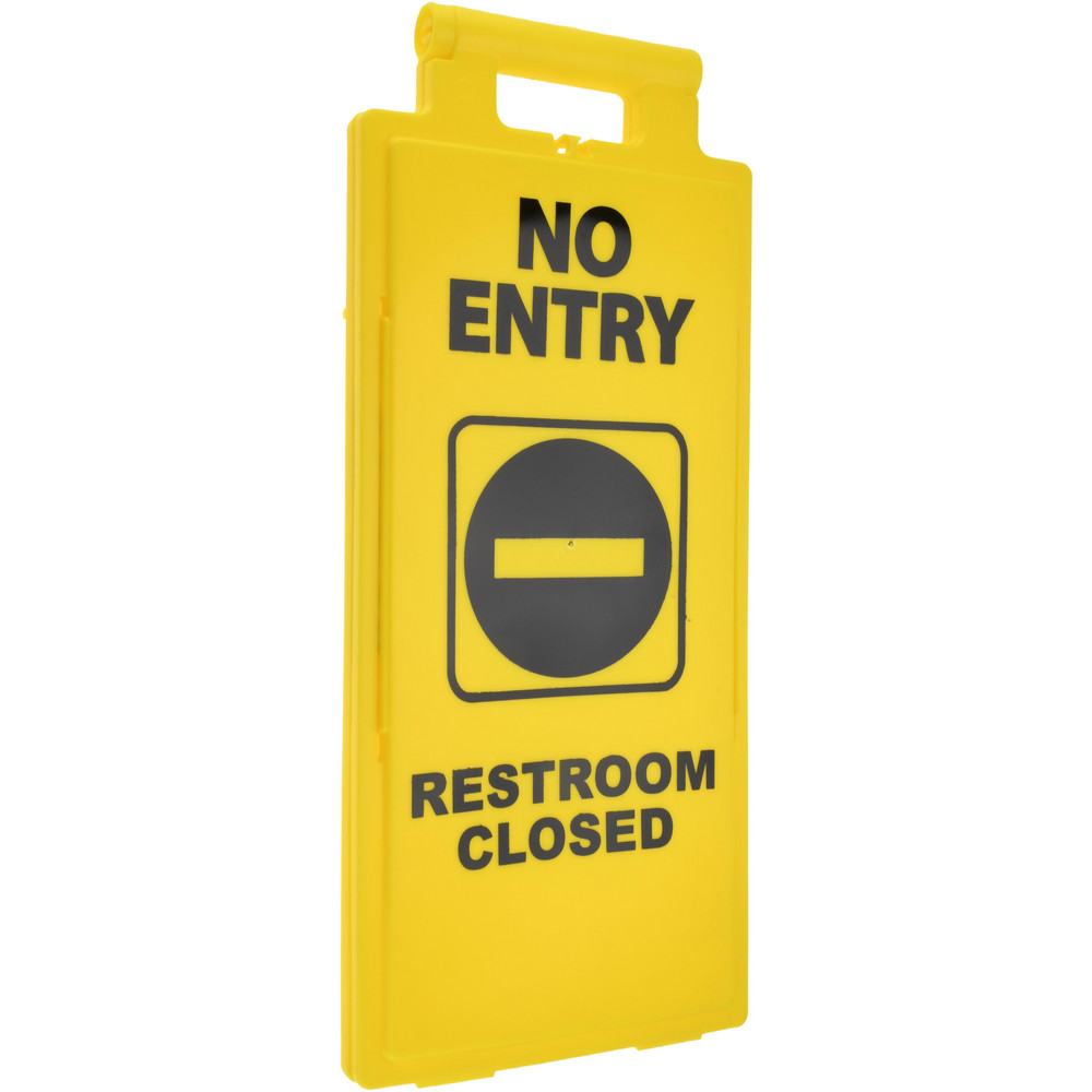 PRO-SAFE - No Entry Restroom Closed, 11" Wide x 24" High, Polypropylene ...