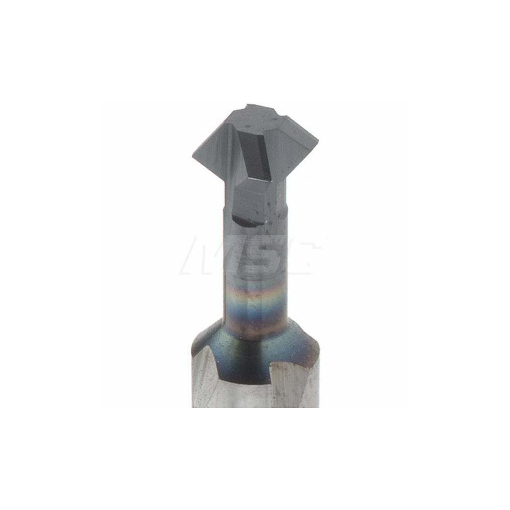 Accupro - Double Angle Milling Cutter: 90 °, 1/4" Cut Dia, 1/8" Cut ...