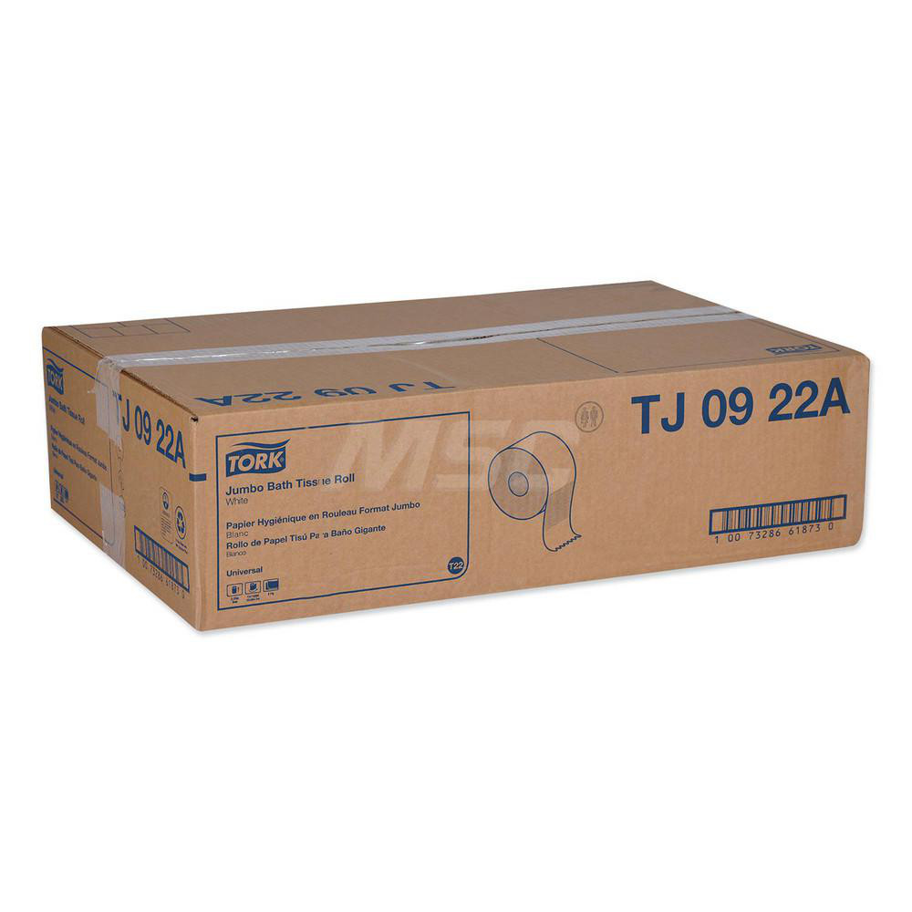 Tork - Bathroom Tissue: Jumbo Roll, Recycled Fiber, 2-Ply, White | MSC ...