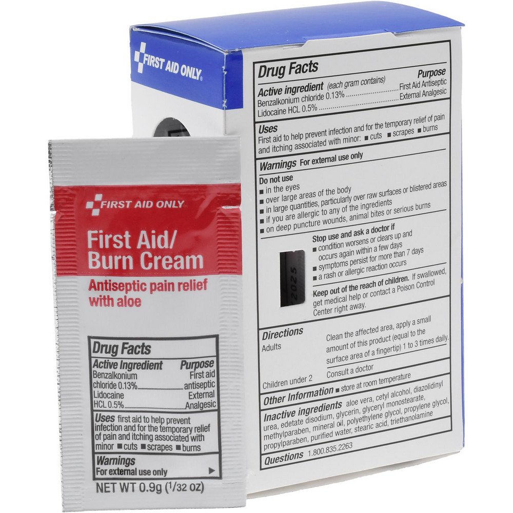 First Aid Only - Burn Treatment: Cream, 1/32 oz Packet | MSC Direct