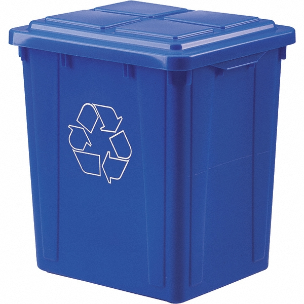 Orbis - Recycling Container: 22 gal, Rectangle, Blue - 31670813 - MSC ...