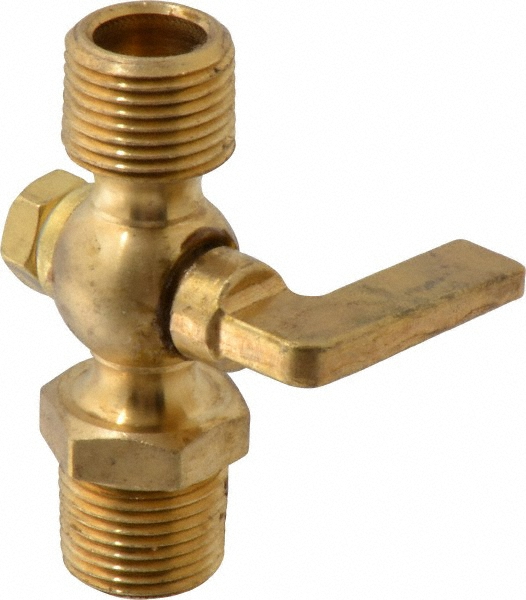 Conbraco - 3/8" Pipe, Lever Handle, MNPT x MNPT End Connection, Air ...