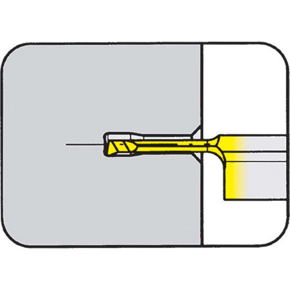 HORN - Internal Boring Bar: 1.000 mm Min Bore, 0.10 mm Max Depth, Left ...