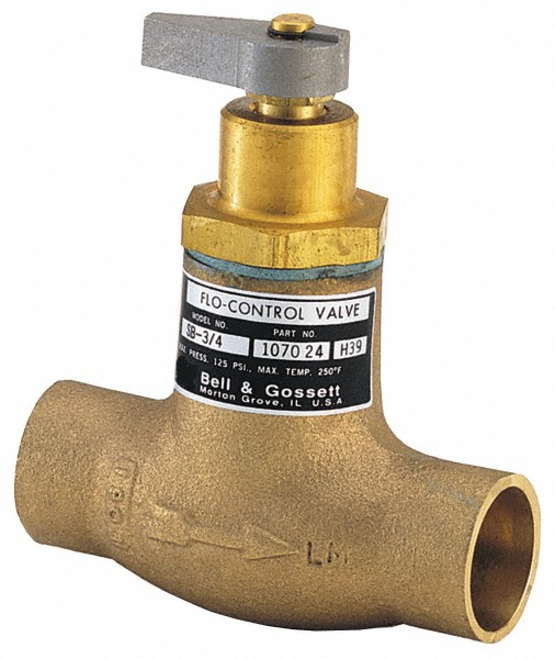 Bell & Gossett - 3/4" Pipe, Bronze Manually Operated Plumbing Valve ...