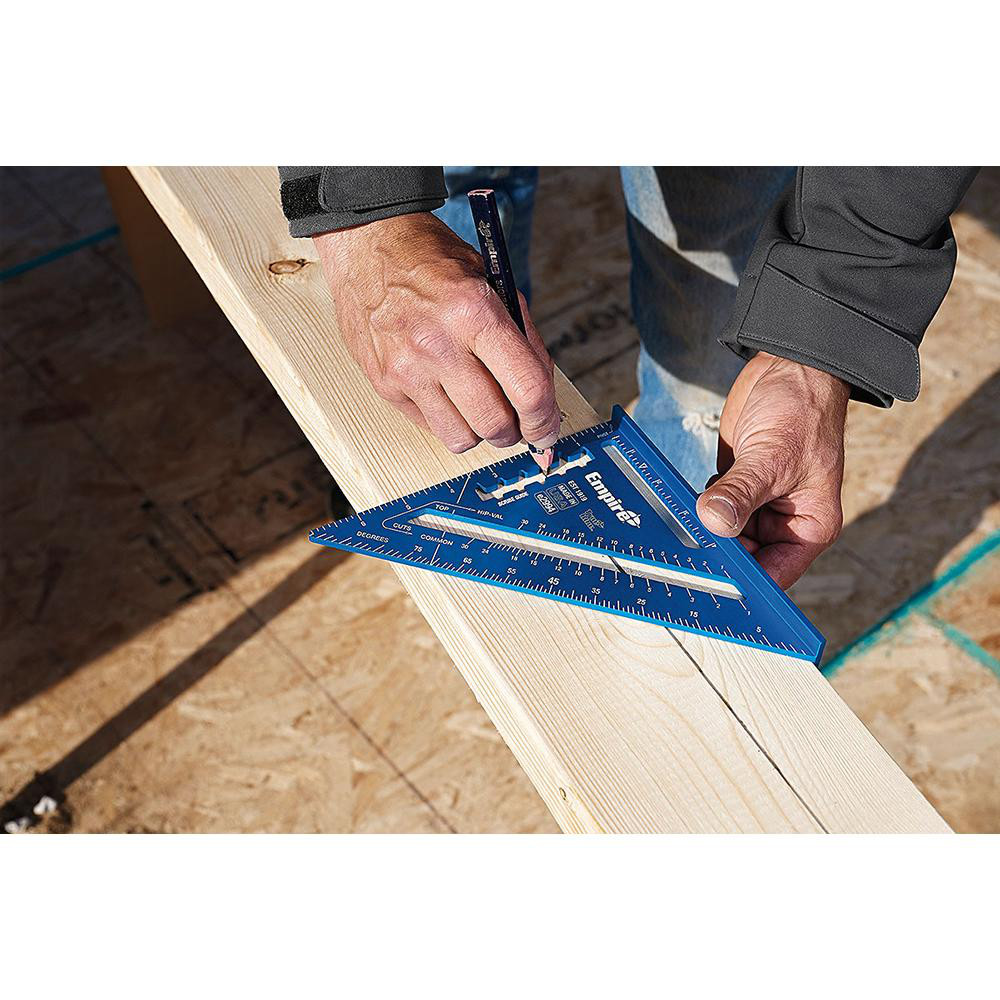 Empire Level - 7" Blade Length x 7" Base Length, Aluminum Rafter Square ...