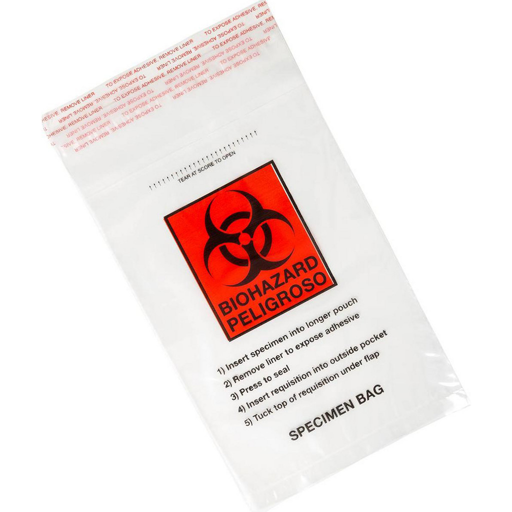 Globe Scientific - Specimen Bags: Type: Biohazard Transport; Material ...