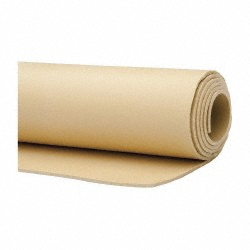 USA Industrials - Rubber Roll: Natural Gum, 1/16" Thick, 36" Wide, Tan ...