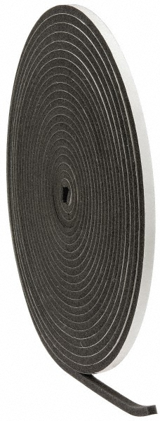 Made in USA - Open Cell Polyurethane Roll: 3/8" Thick, 1/2" Wide, Gray ...