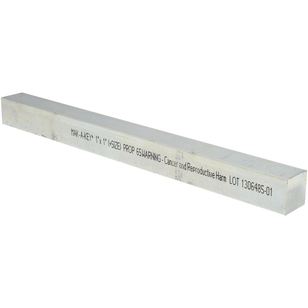 Mak-A-Key - Oversized Key Stock: 1" High, 1" Wide, 12" Long, Steel ...