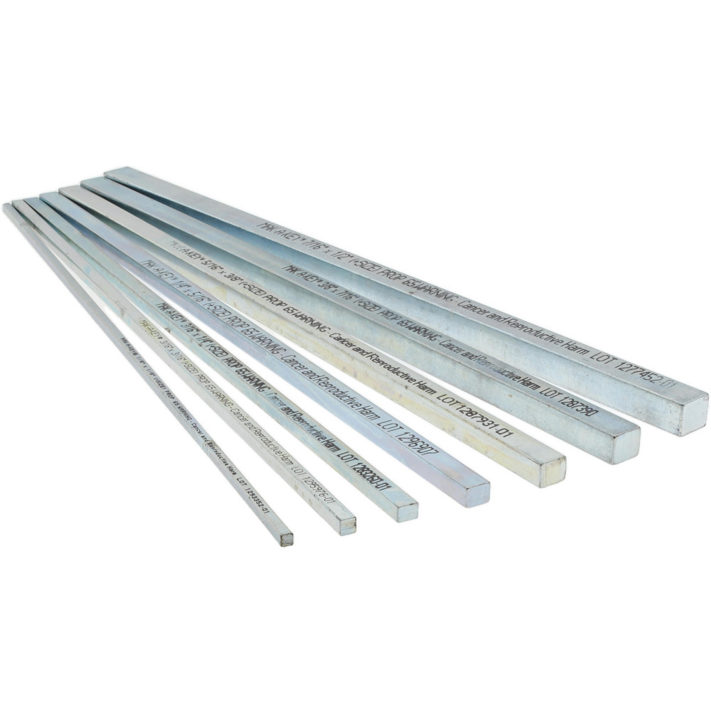 Mak-A-Key - 7-11 Machine Key Assortment: 12" Long, Steel, Zinc-Plated ...