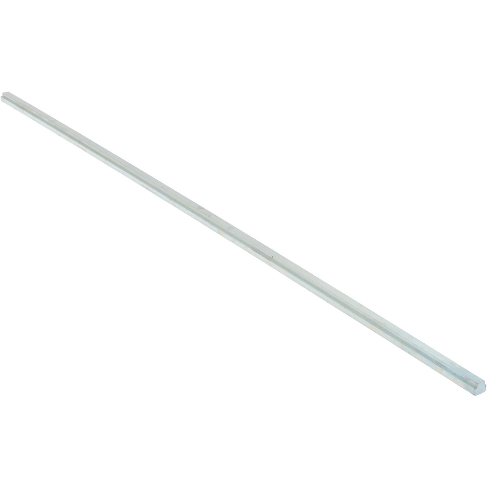 Mak-A-Key - Step Key Stock: 12" Long, Steel, Zinc-Plated | MSC Direct