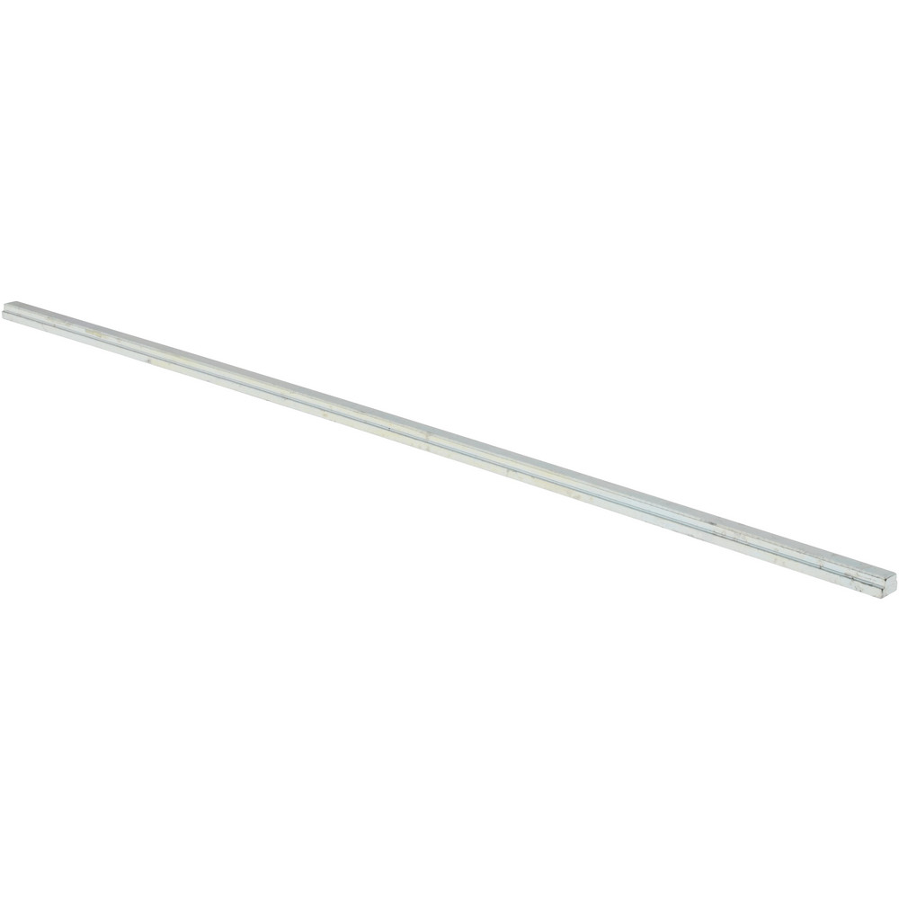 Mak-A-Key - Step Key Stock: 12" Long, Steel, Zinc-Plated | MSC Direct