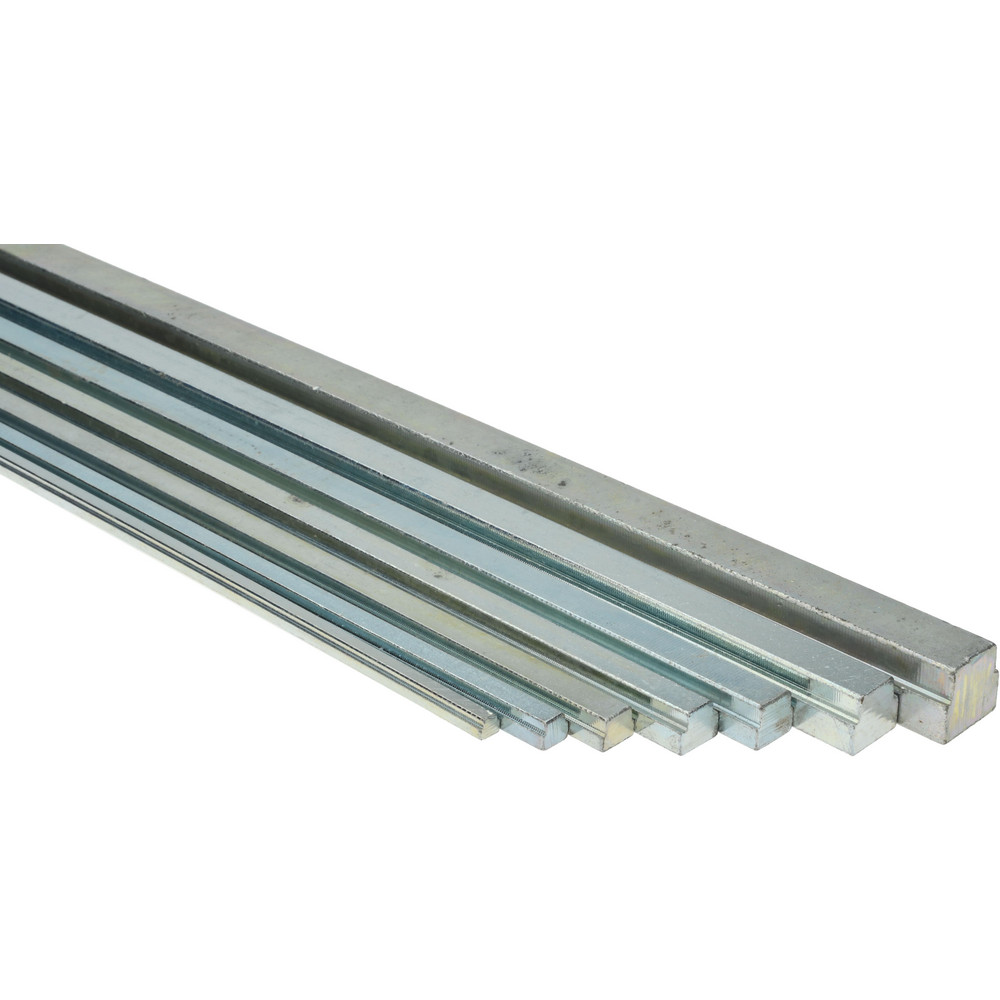 Mak-A-Key - Step Key Stock Assortment: 12" Long, Steel, Zinc-Plated ...