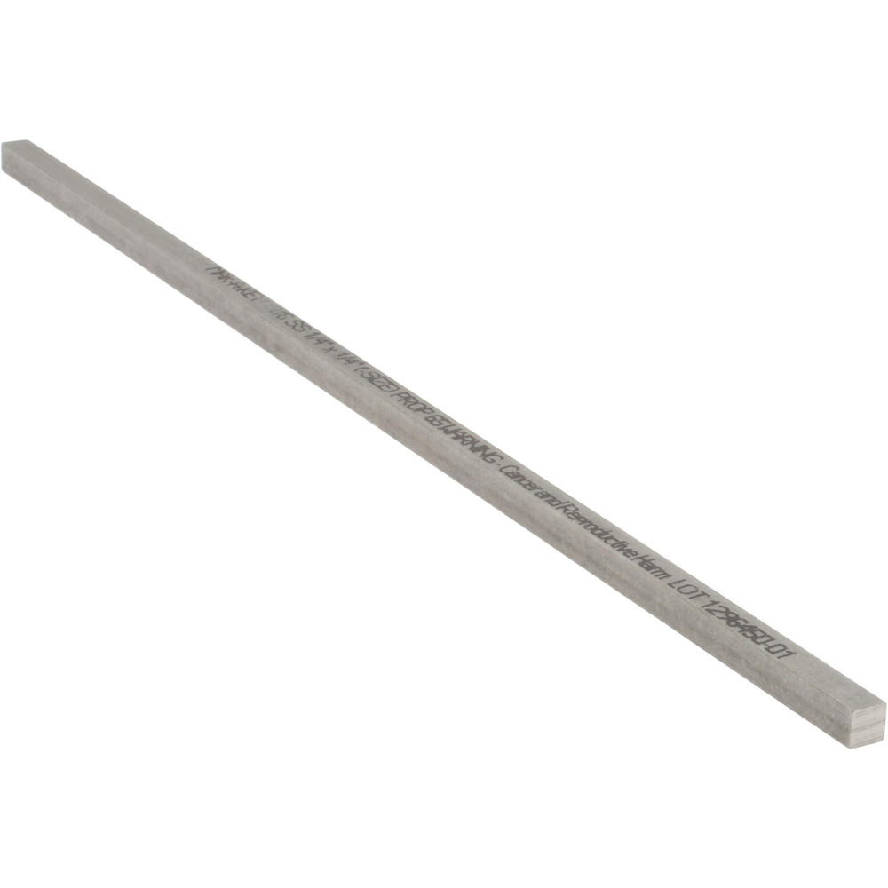Mak-A-Key - Undersized Key Stock: 12" Long, Stainless Steel | MSC Direct