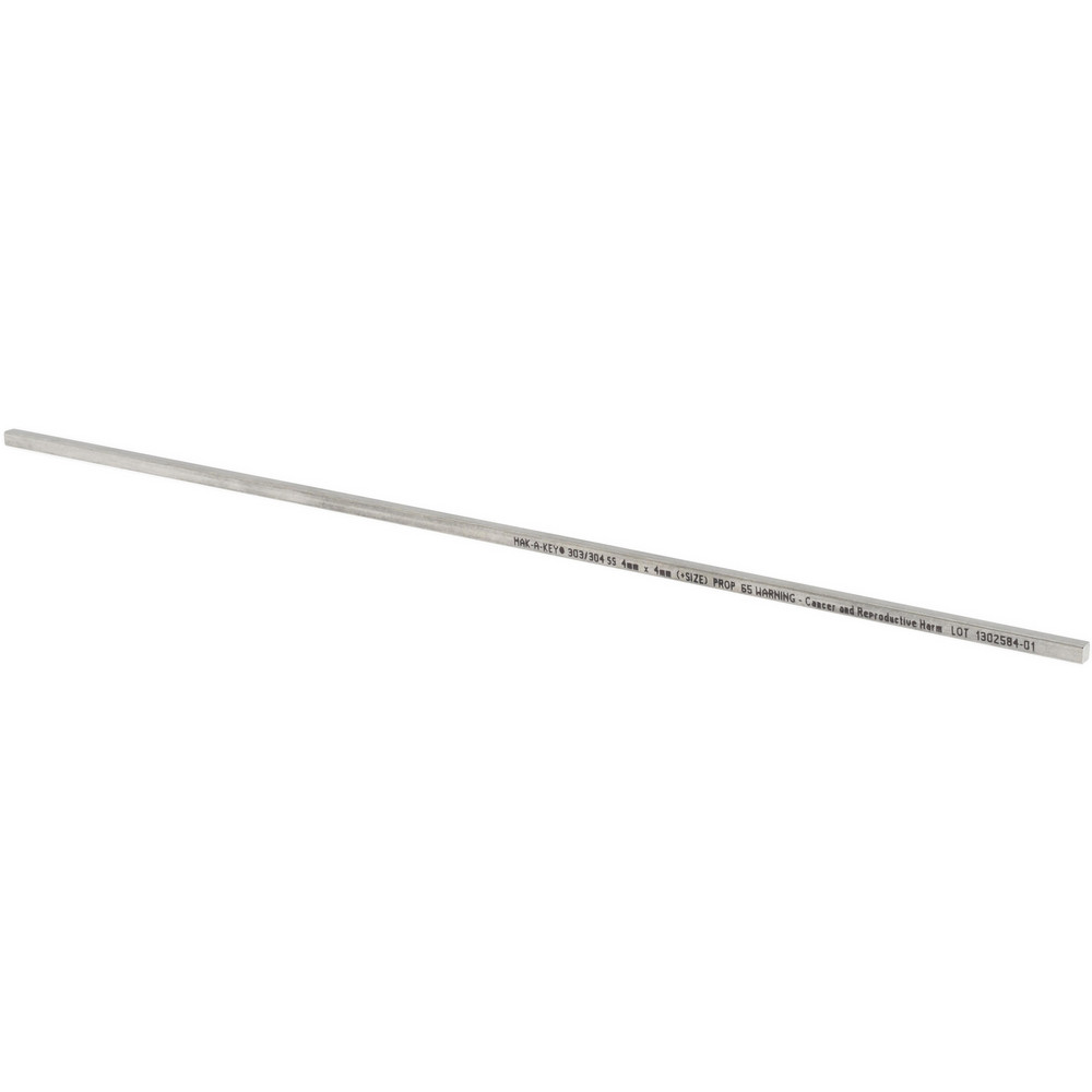Mak-A-Key - Oversized Key Stock: 12" Long, 18-8 Stainless Steel | MSC ...