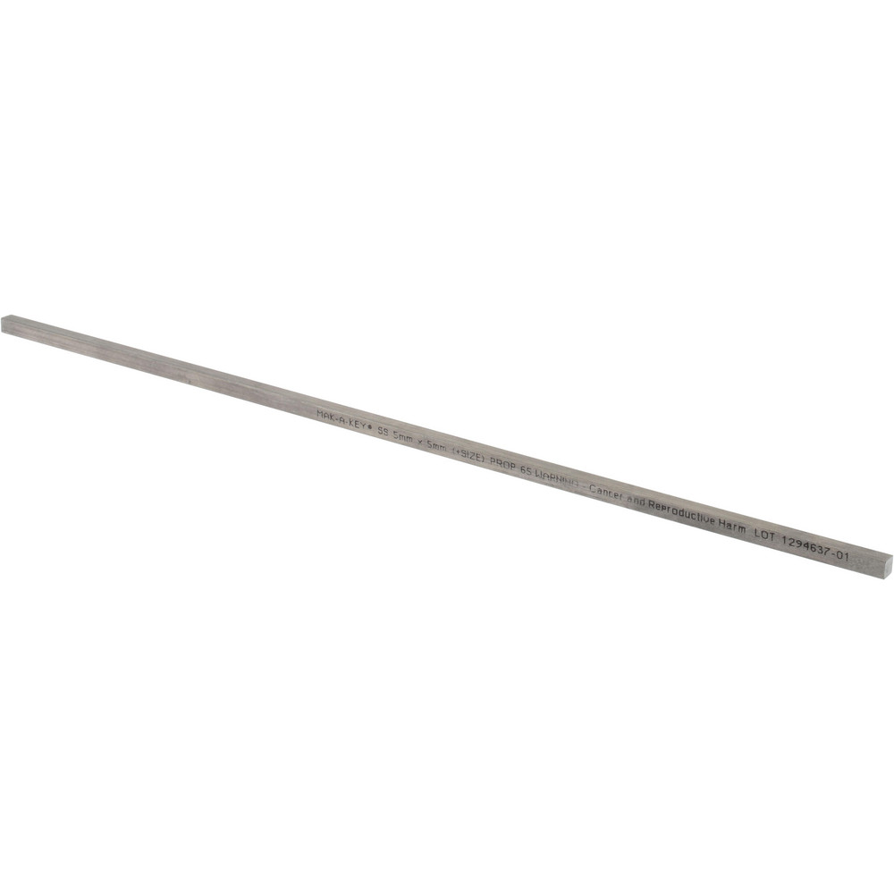 Mak-A-Key - Oversized Key Stock: 12" Long, 18-8 Stainless Steel | MSC ...