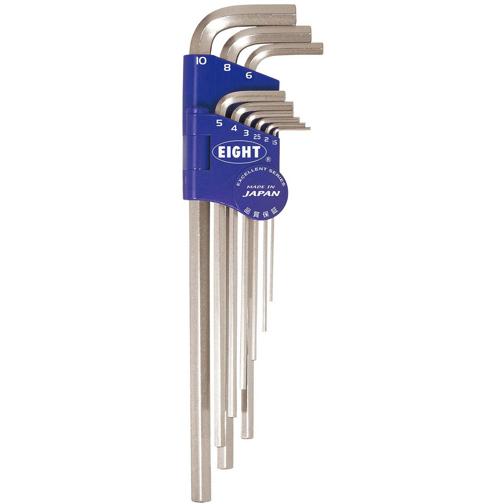 Eight Tool - Hex Key Sets: Ball End: No; Handle Type: L-Handle ...