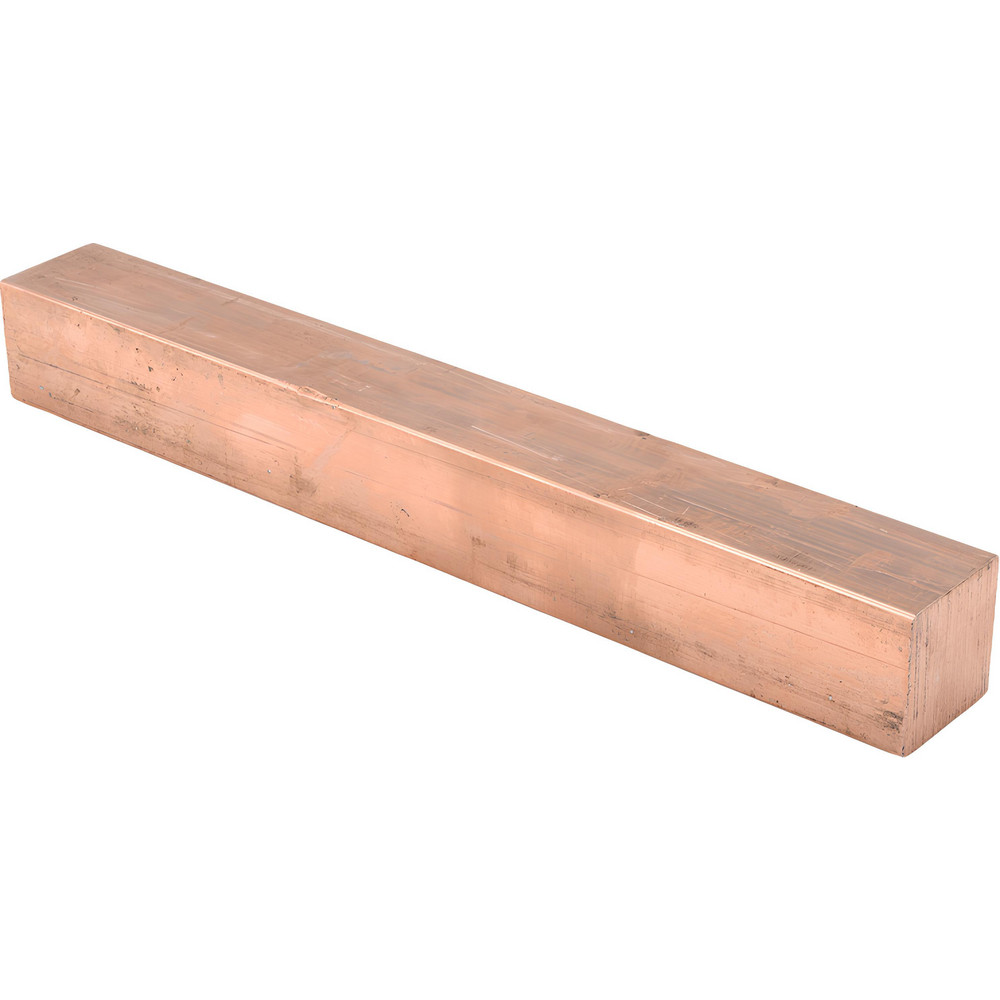 Value Collection - 1-1/2 Inch Square x 12 Inch Long, Copper Square Bar ...
