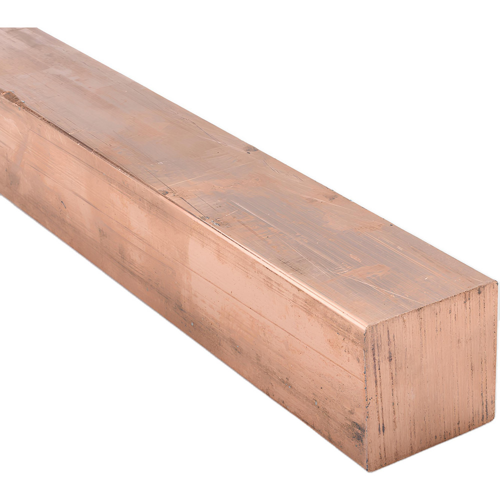 Value Collection - 1-1/2 Inch Square x 12 Inch Long, Copper Square Bar ...