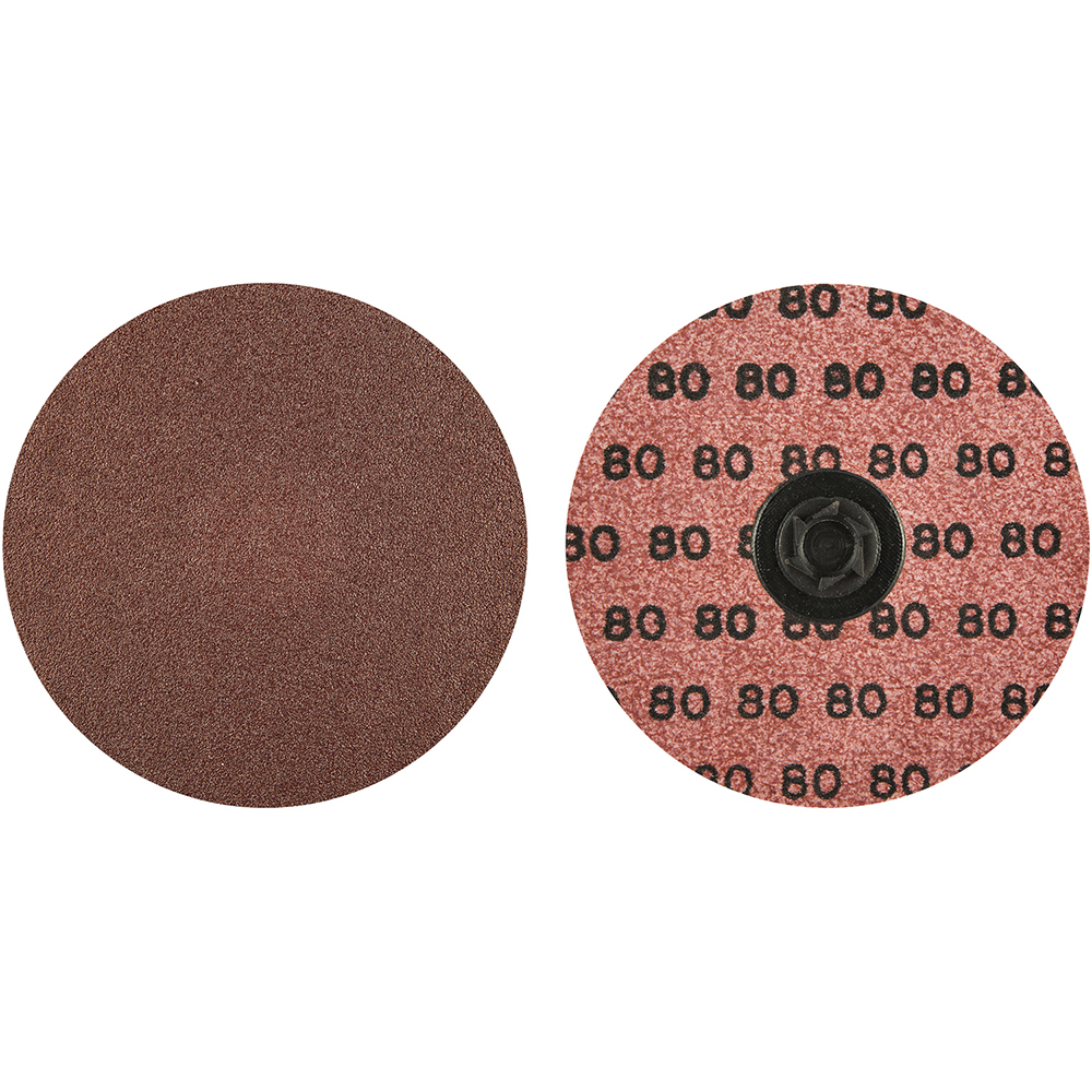 Merit Abrasives - Quick-Change Disc: Type P, 4" Dia, 80 Grit, Aluminum ...