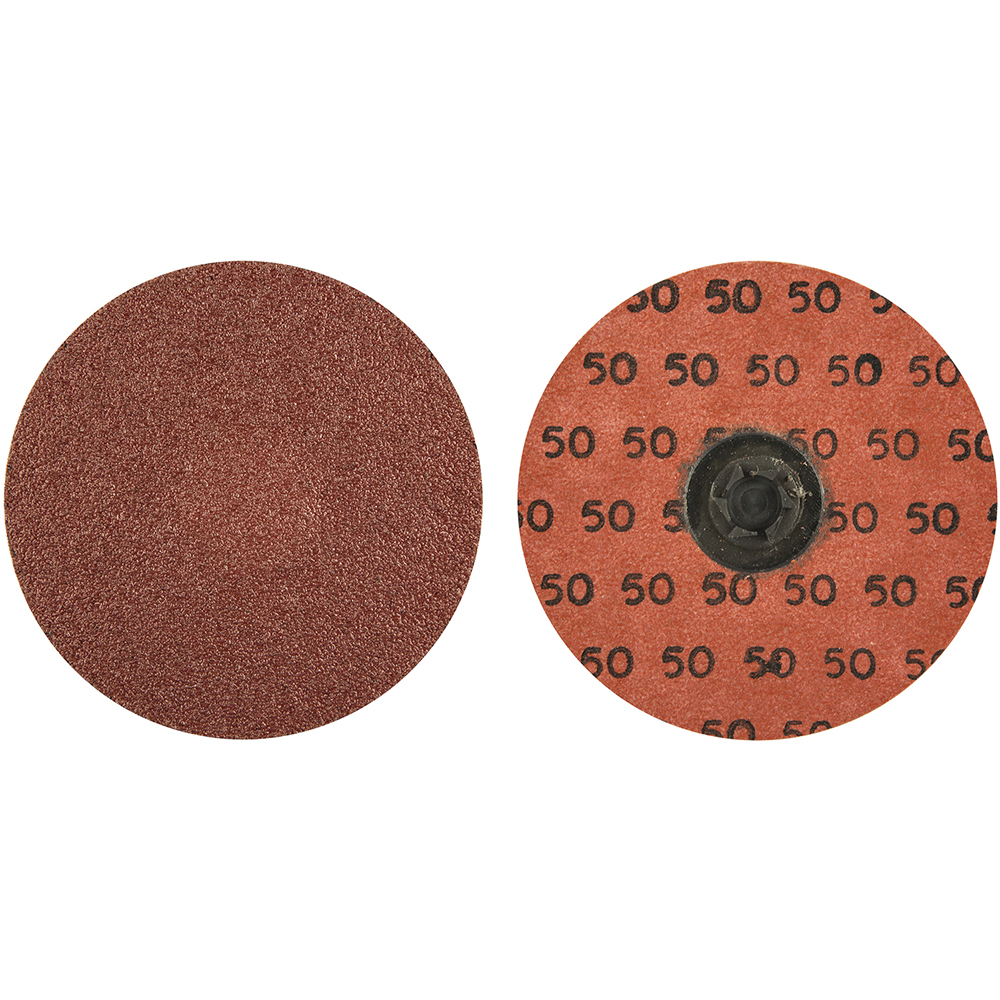 Merit Abrasives - Quick-Change Disc: Type P, 4" Dia, 50 Grit, Aluminum ...