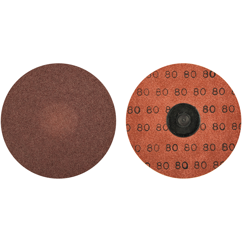 Merit Abrasives - Quick-Change Disc: Type R, 4" Dia, 80 Grit, Aluminum ...